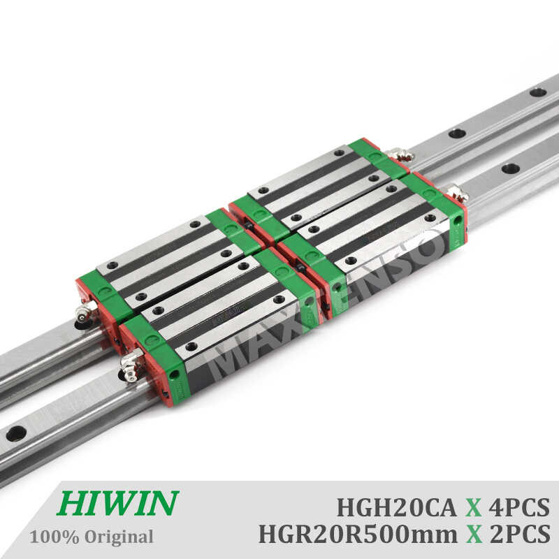 Jual HIWIN HGR20CA 500mm HGR20 Guide Rail Narrow Type Blocks Carriage ...