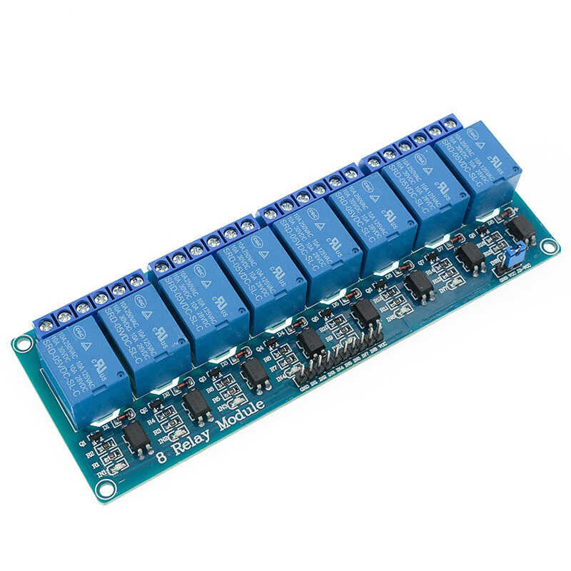 Jual Channel 5V 12V Dengan Optocoupler Output 8 Ways Relay Module untuk ...