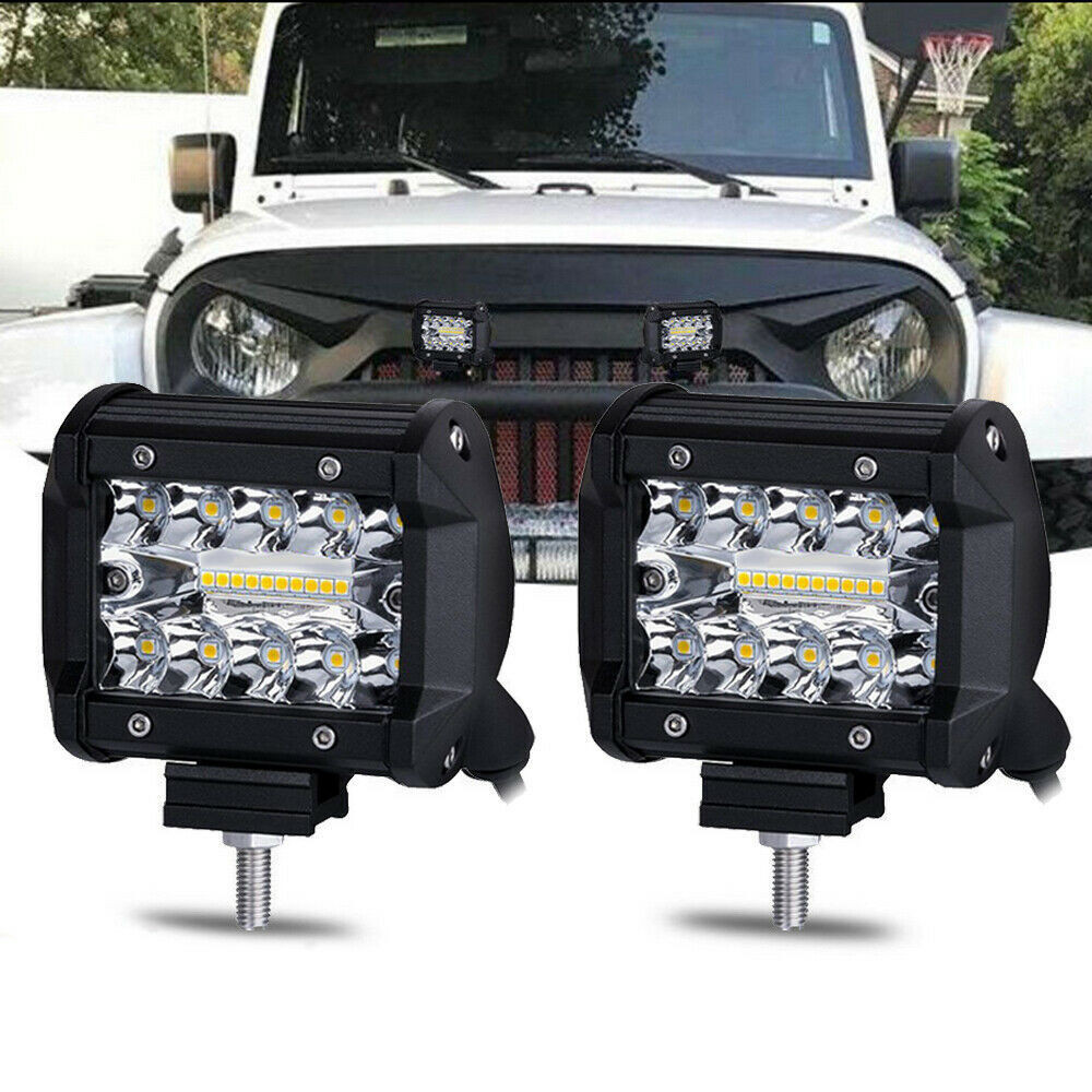 Jual Lampu LED Outdoor Malam Hari Offroad 4 inci 120W cahaya kerja ...