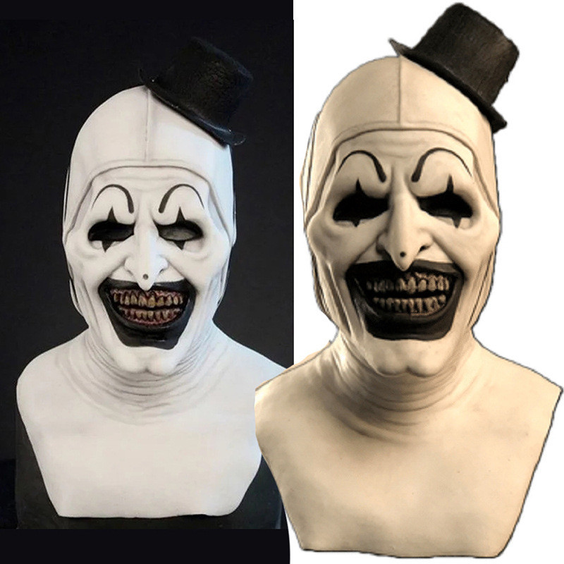 Jual Topeng Wajah Mask Broken Soul Clown Mask Headset Halloween Makeup ...