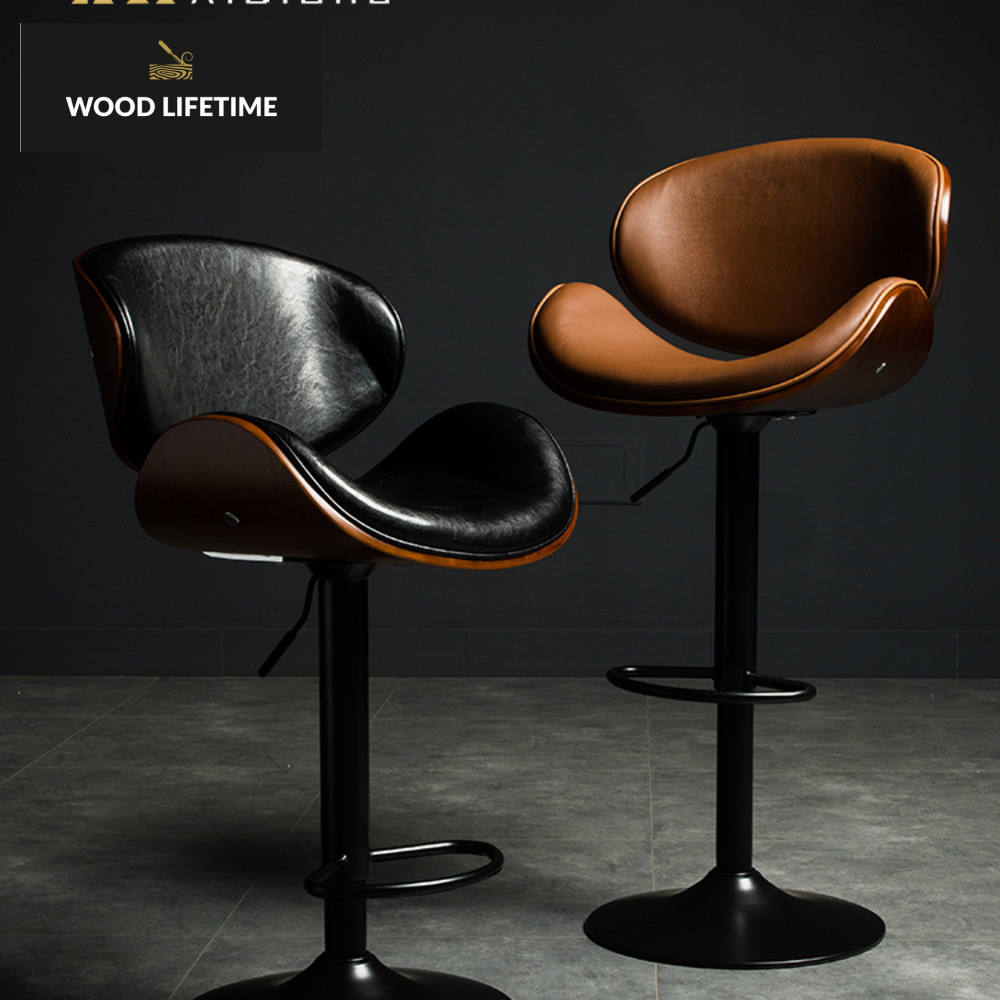 Jual Gaya Eropa kayu kuat lift belakang, mewah ringan kursi tinggi, bar ...