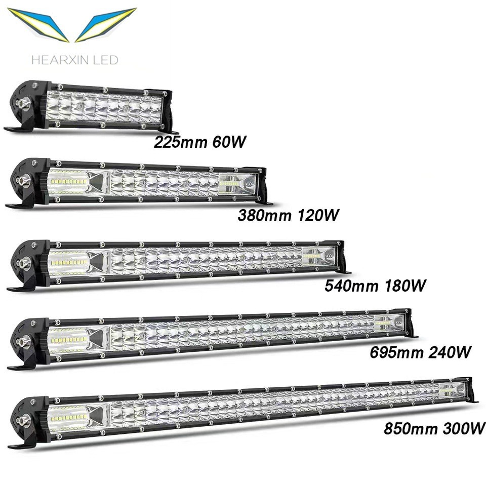 Jual Lampu LED Outdoor Malam Hari Offroad Ultra tipis dua baris LED ...