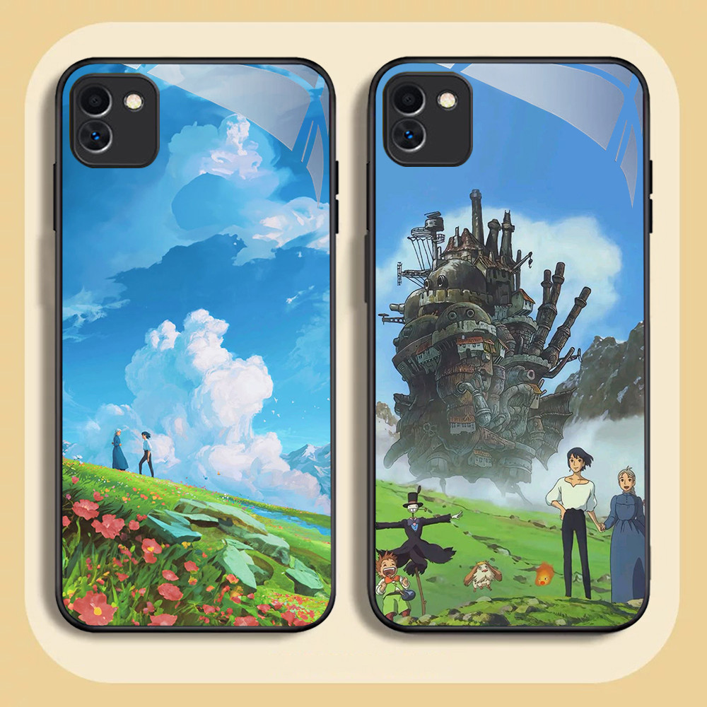 Jual NC-37 Howls Moving Castle Kaca Glass Case Untuk Samsung A03 A04 ...