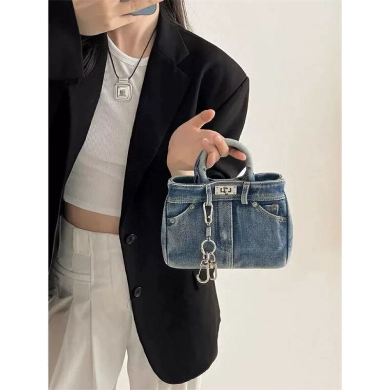 Jual Tas Tangan Denim Niche Retro Cocok untuk Semua 2024 Tas Selempang ...