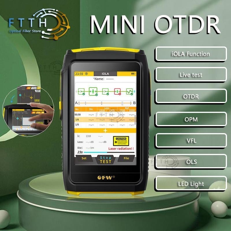 Jual MINi OTDR Active Live Test 1577nm IOLA 1550nm 20dB Fiber Optic ...