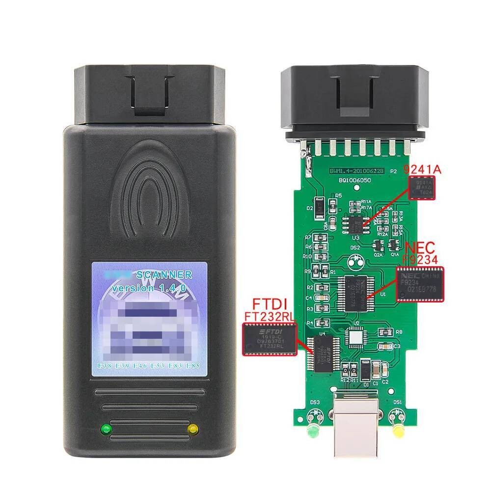 Jual Pemindai Mobil 1.4.0 Chip FTDI OBD OBDII Antarmuka Diagnostik USB ...