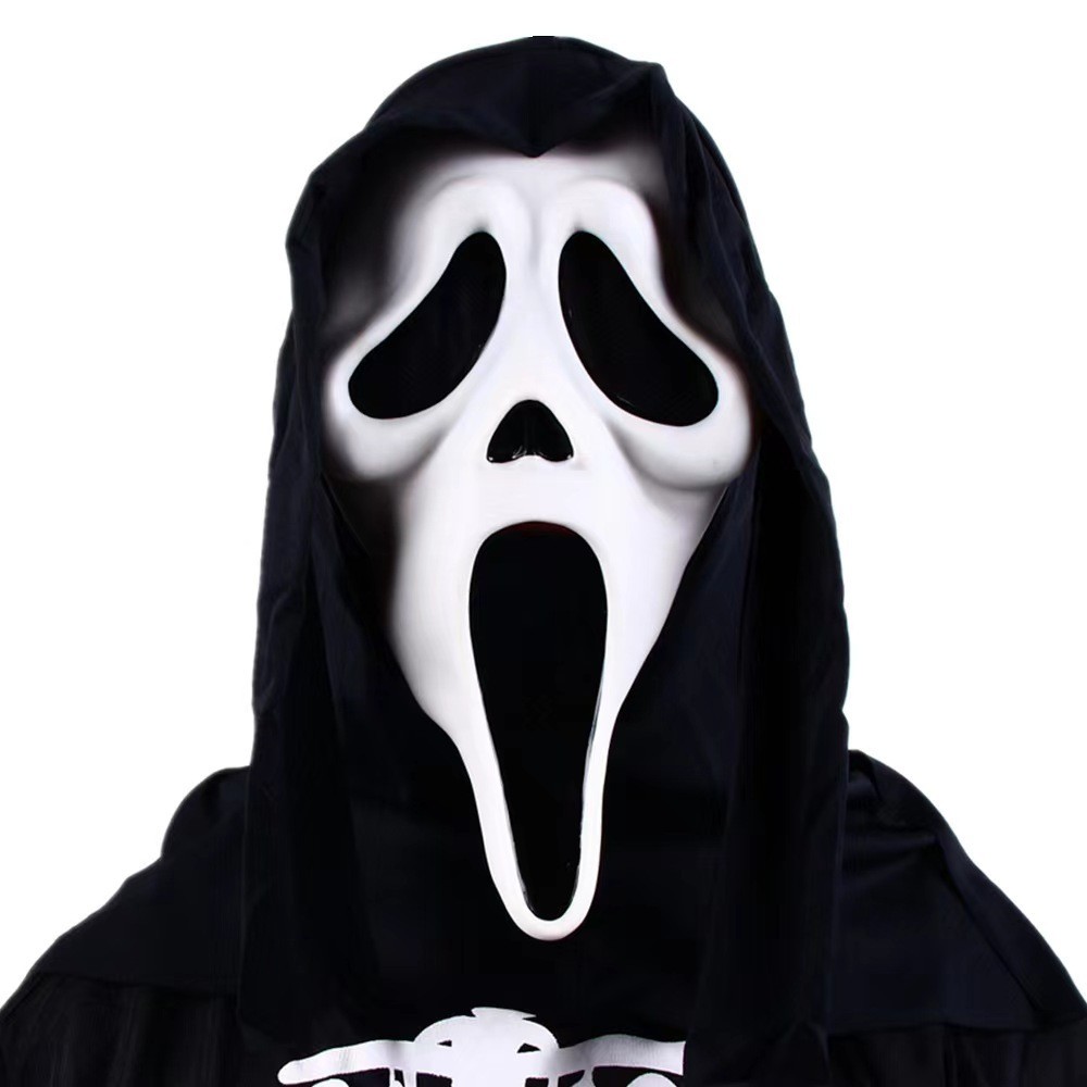 Jual Topeng Wajah Mask Halloween Easter Horror Black Robe Death Reaper ...