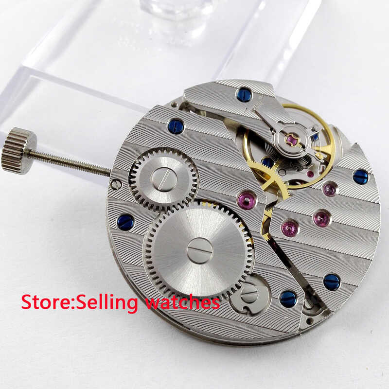 Jual 17 Jewels 6497 mechanical hand winding men classic watch movement ...
