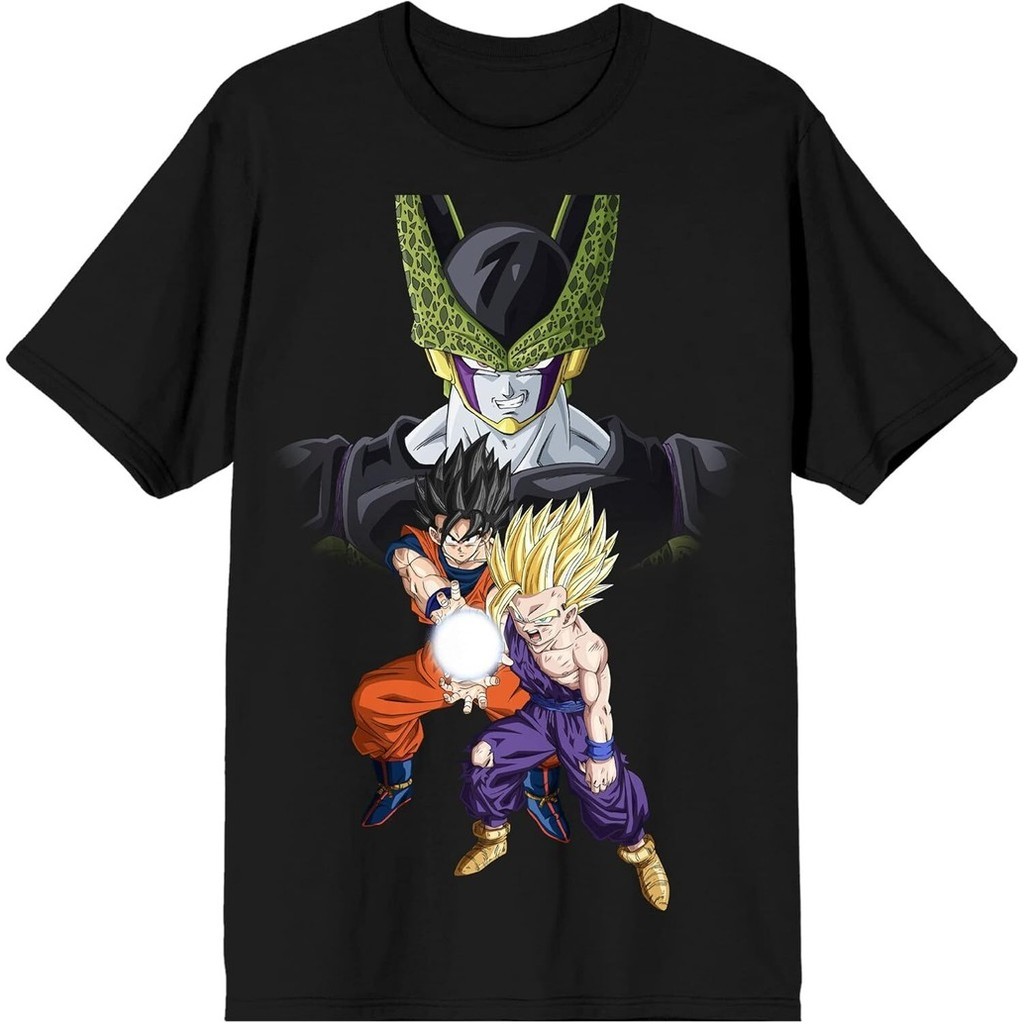 Jual Kaos Pria Hitam Dragon Ball Z Cell Goku dan Gohan | Shopee Indonesia