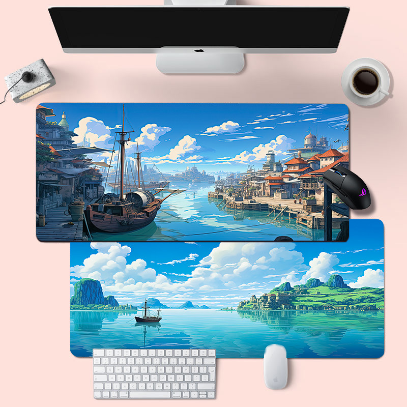 Jual Tatakan gaming Mouse pad Slip-Resistant DeskMat Custom Besar Lebar ...
