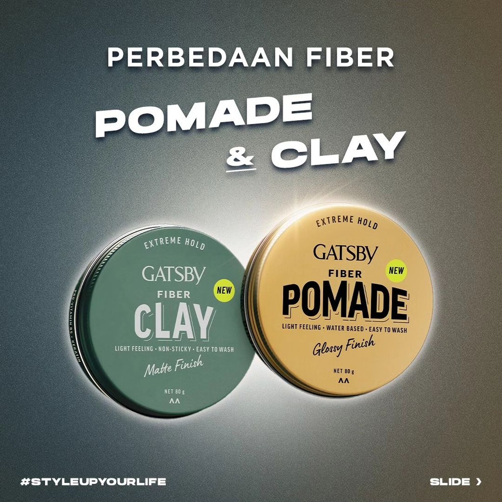 Jual GATSBY Fiber Pomade | Man Corner | Shopee Indonesia
