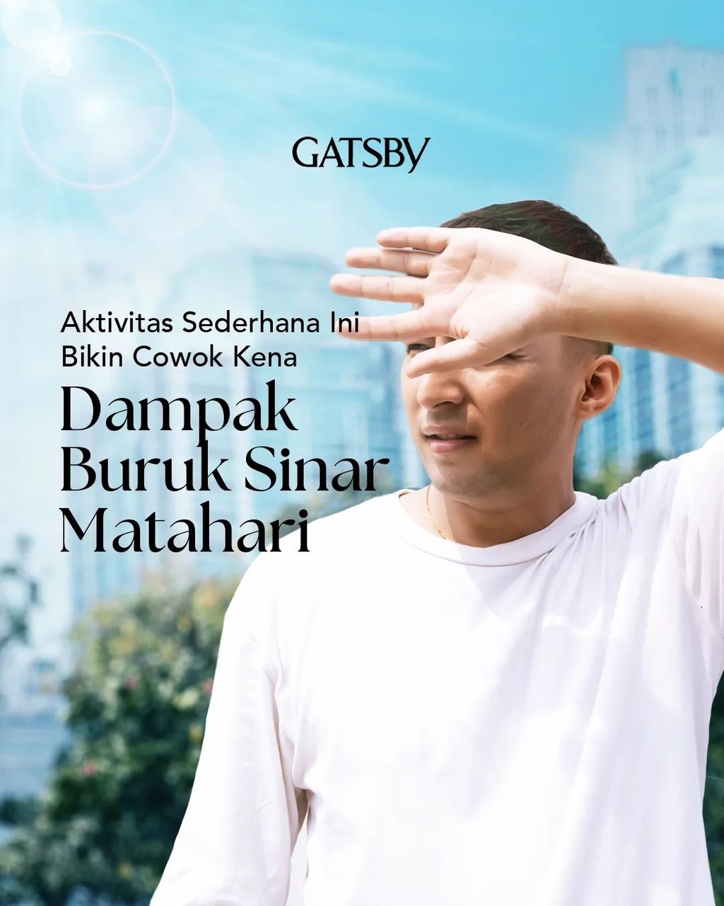 Jual GATSBY Aesthetic Bright Sunscreen Moisturizer SPF 50+ PA++++ | Man ...