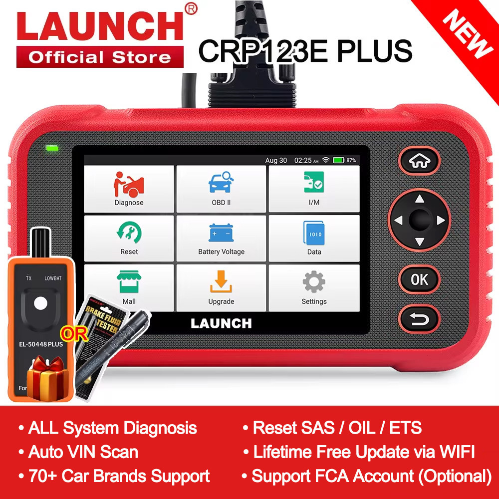 Jual LAUNCH Official - X431 CRP123E PLUS Car Diagnostic Tools OBD OBD2 ...