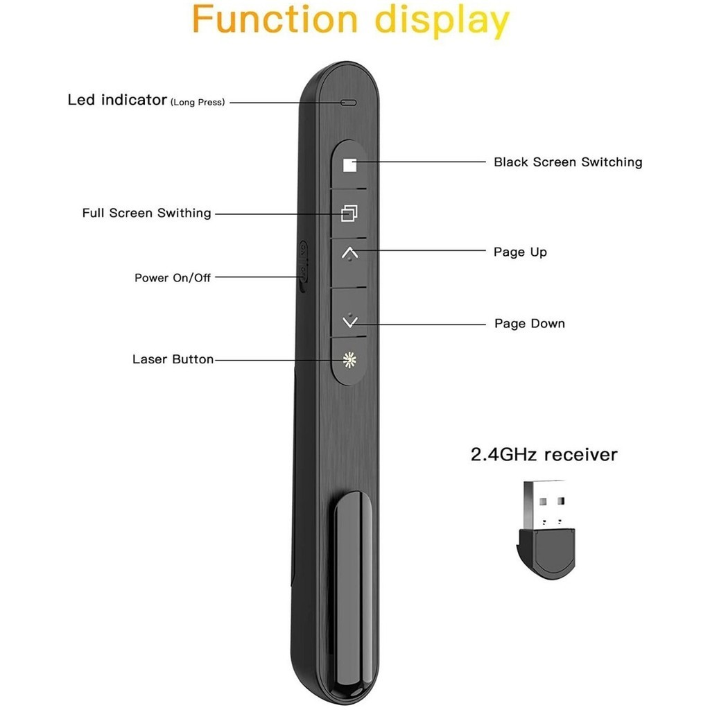 Jual Alat Laser Pointer PPT Slide Presentasi Multimedia PPt Remote Flip ...