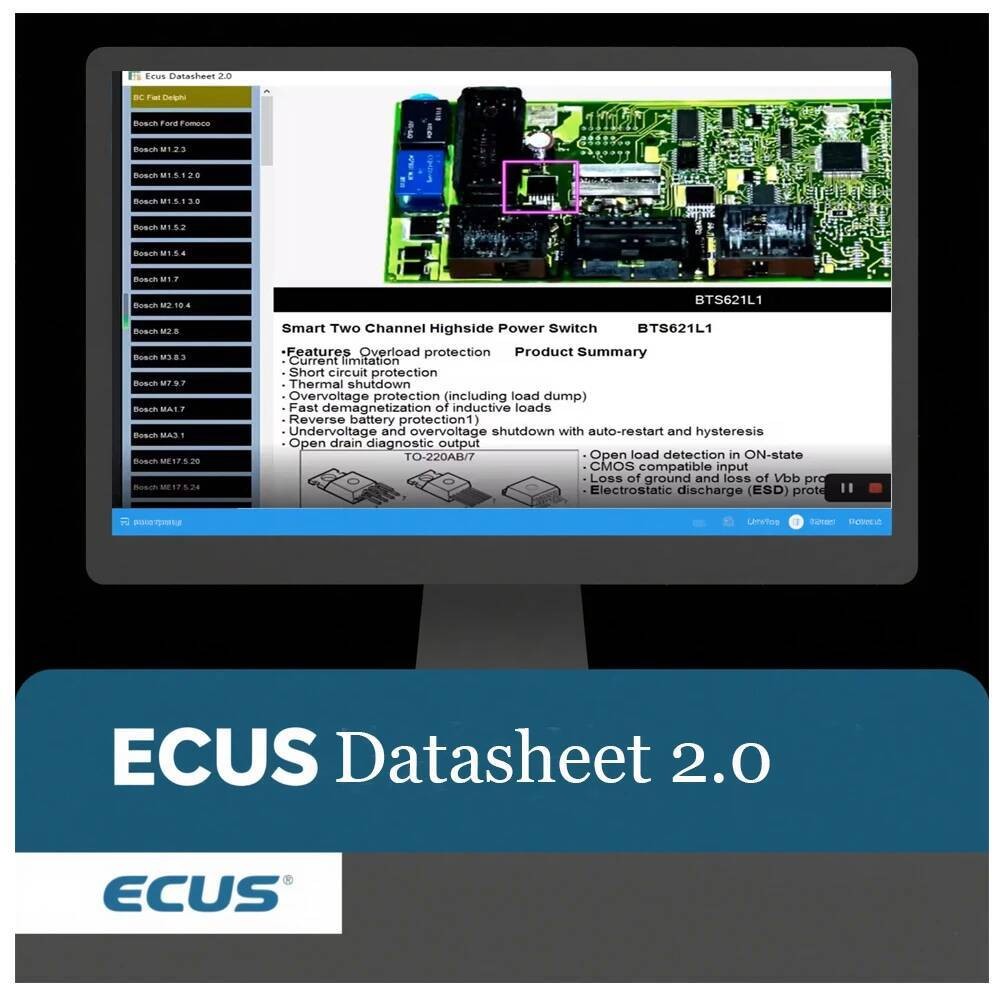 Jual DataSheet Ecus 2.0 Perangkat Lunak ECU Mobil dengan Skema PCB, Diagram Pengkabelan Komponen ...