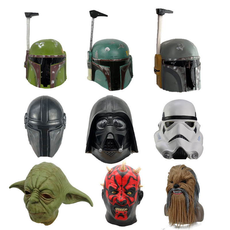 Jual Topeng Cosplay Star Wars Master Yoda Mask, Mandalorian Head Helmet ...