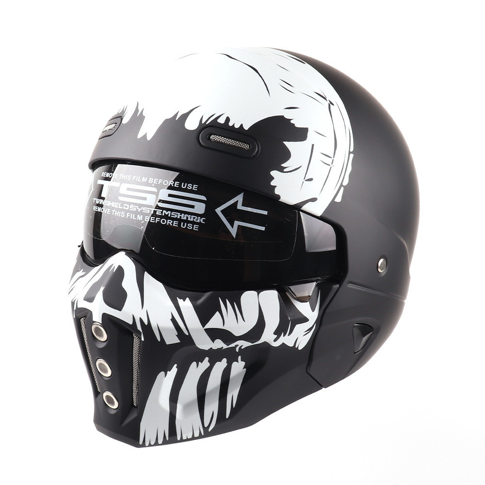 Jual Helm Sepeda Motor Helmet Camouflage Cyberpunk Black Warrior ...