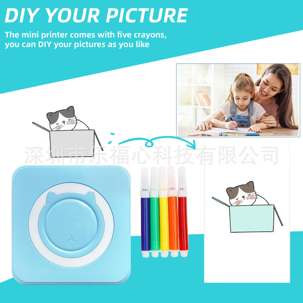 Jual Printer Seri Warna Macaron Baru Pencetak Portable Bluetooth ...