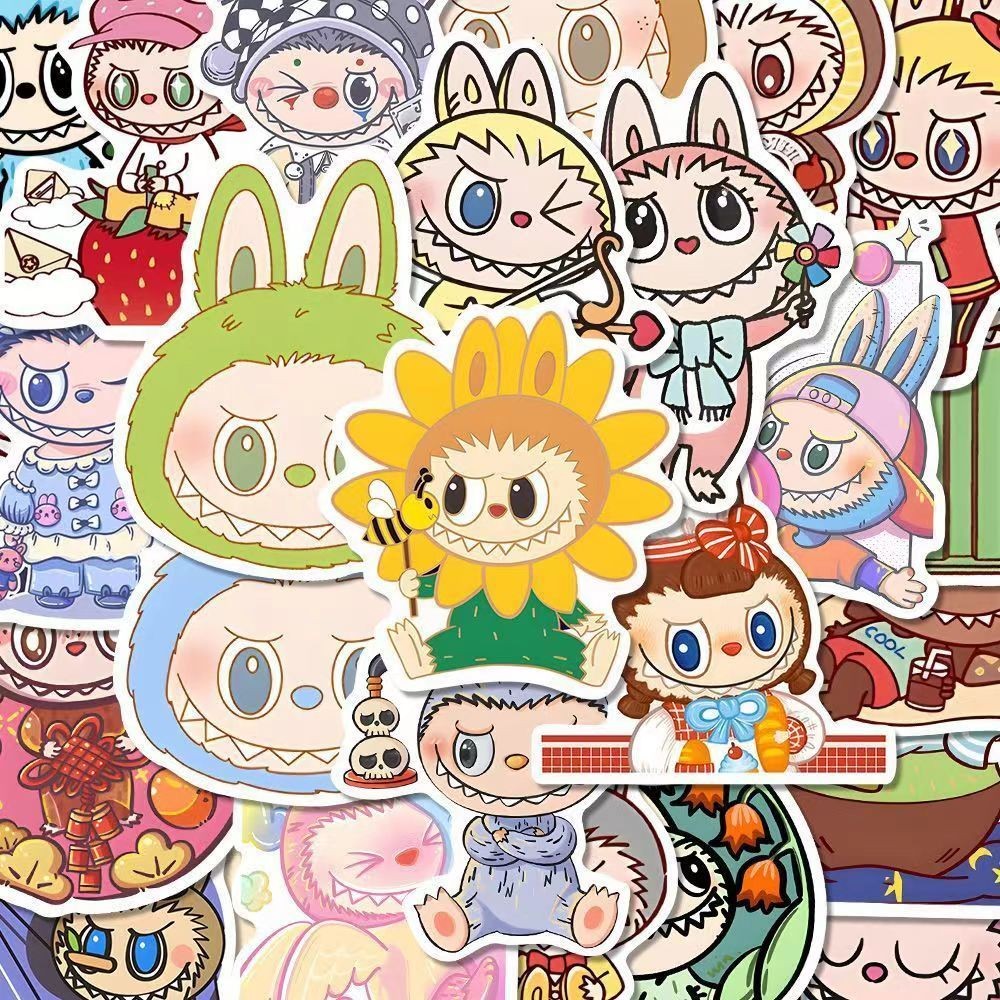 Jual 160 Stiker Labubu Kartun Lucu, Stiker Buku Pegangan Dekoratif ...