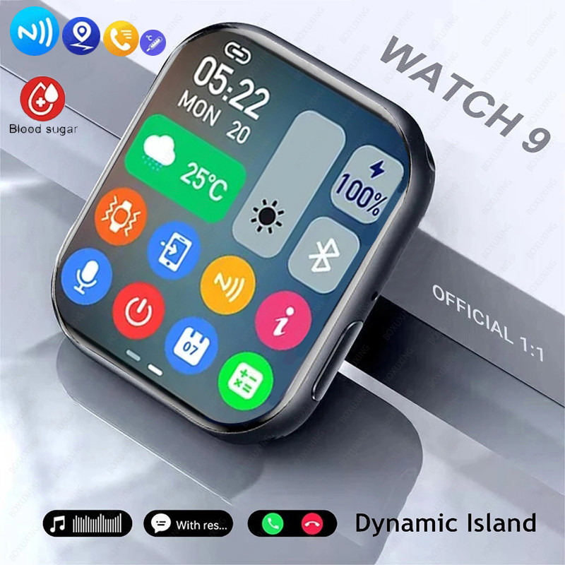 Jual 2024 New Bluetooth Call Smart Men Watch 9 Siri NFC GPS Tracker ...