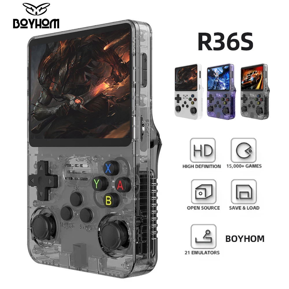 Jual Data Frog R36S Retro Handheld Game Console Linux System 3.5 Inch ...