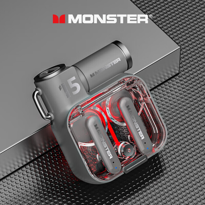 Jual Monster Original XKT15 Wireless Bluetooth 5.3 Earphones TWS Gaming ...