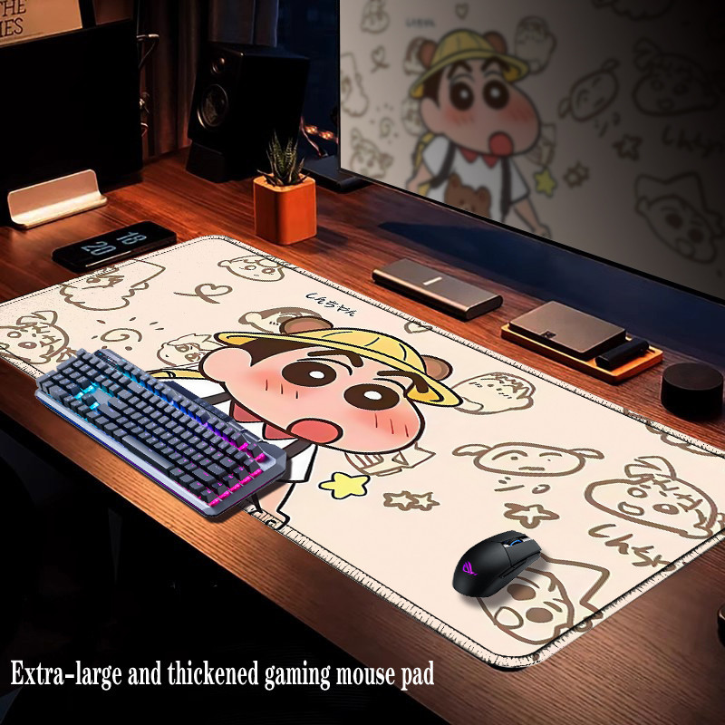 Jual shinchan stuff karakter anime mouse pad karet besar aesthetic ...