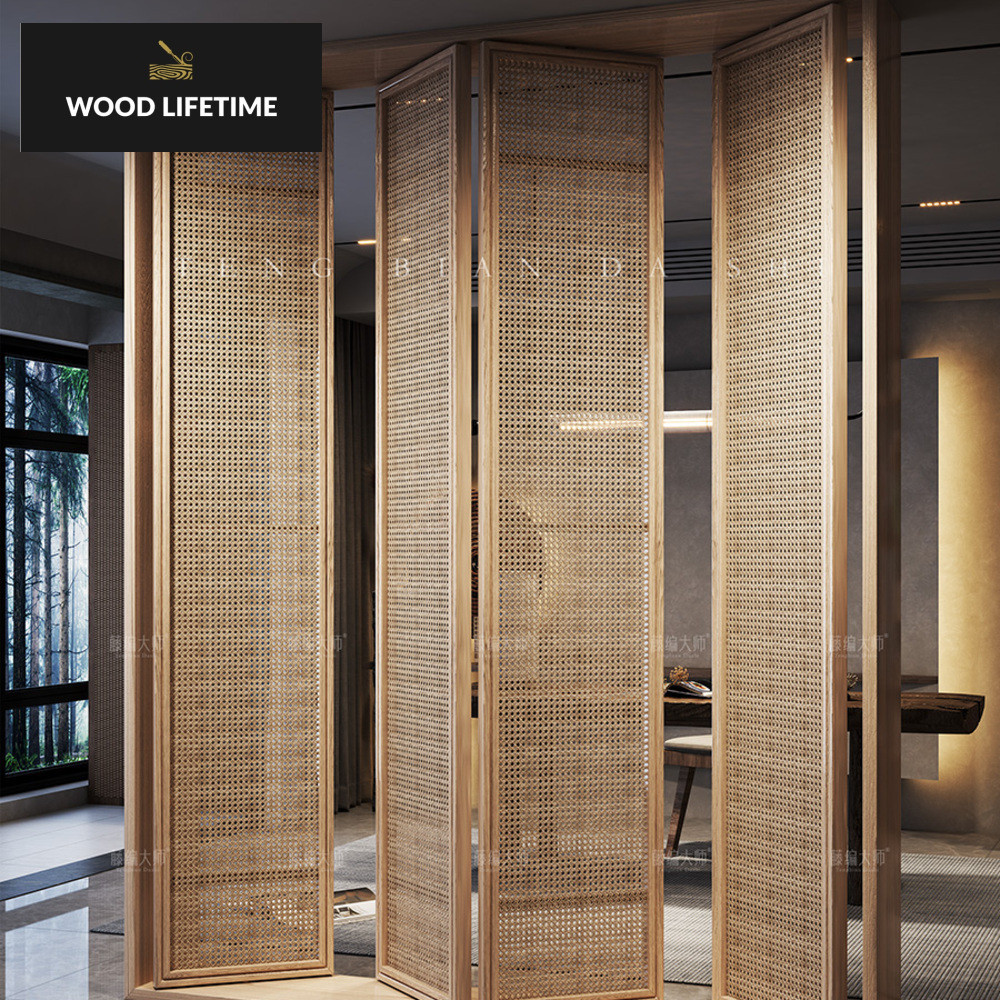 Jual Vine Craftsman Wall Company Solid Wood Weaving Partition Modern ...