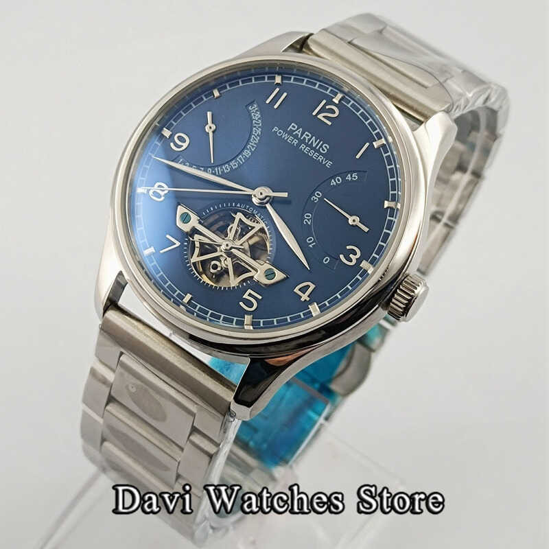 Jual Power 43mm Parnis Reserve Automatic Men's Watch Black Dial ...