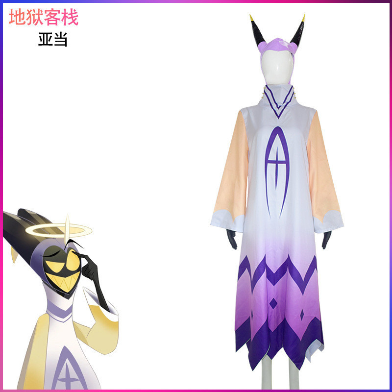 Jual Hazbin Hotel 3 Adam Cosplay anime kostum set dengan topi untuk ...