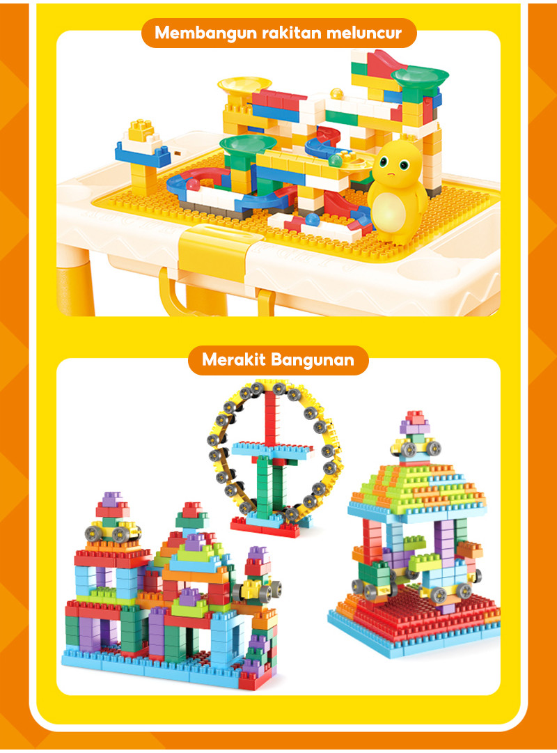Jual OHSOME Jumbo Nai Long Brick DIY 100 pcs Building Blocks / Block ...