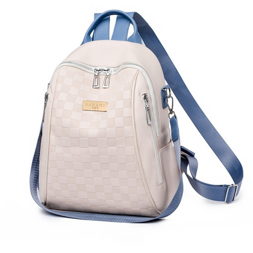 Jual HANAMI Tas Ransel Wanita Backpack Premium Kulit Putih Cenota ...