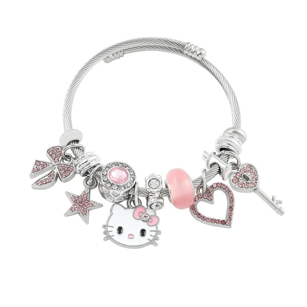 Jual PR Cartoon Animation Hello Kitty Hello Kitty Pan Family Beaded Diy ...