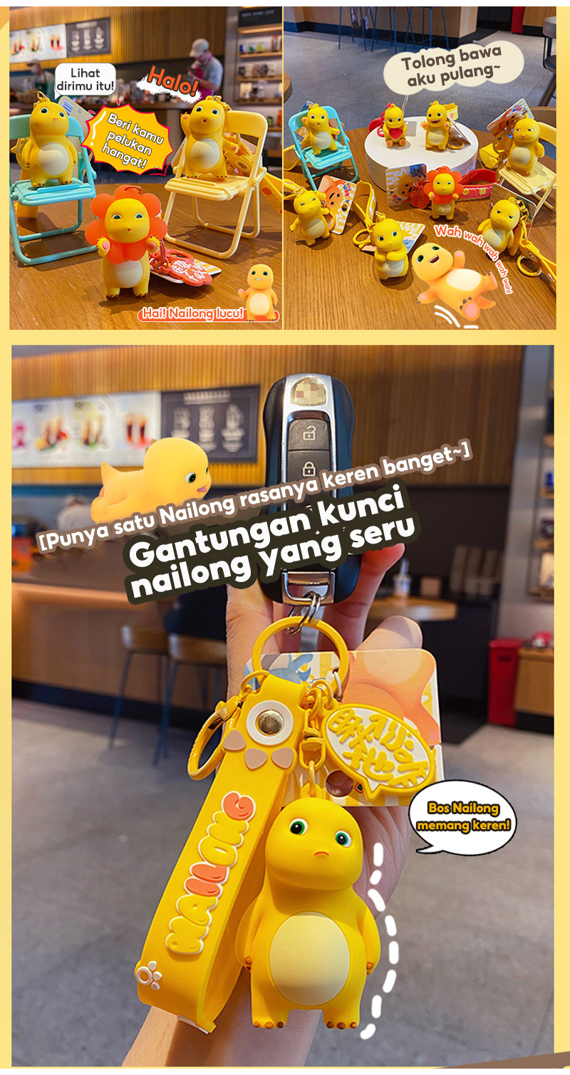 Jual OHSOME - Mainan Anak Dewasa Ganci Gantungan Kunci Nailong Yellow ...