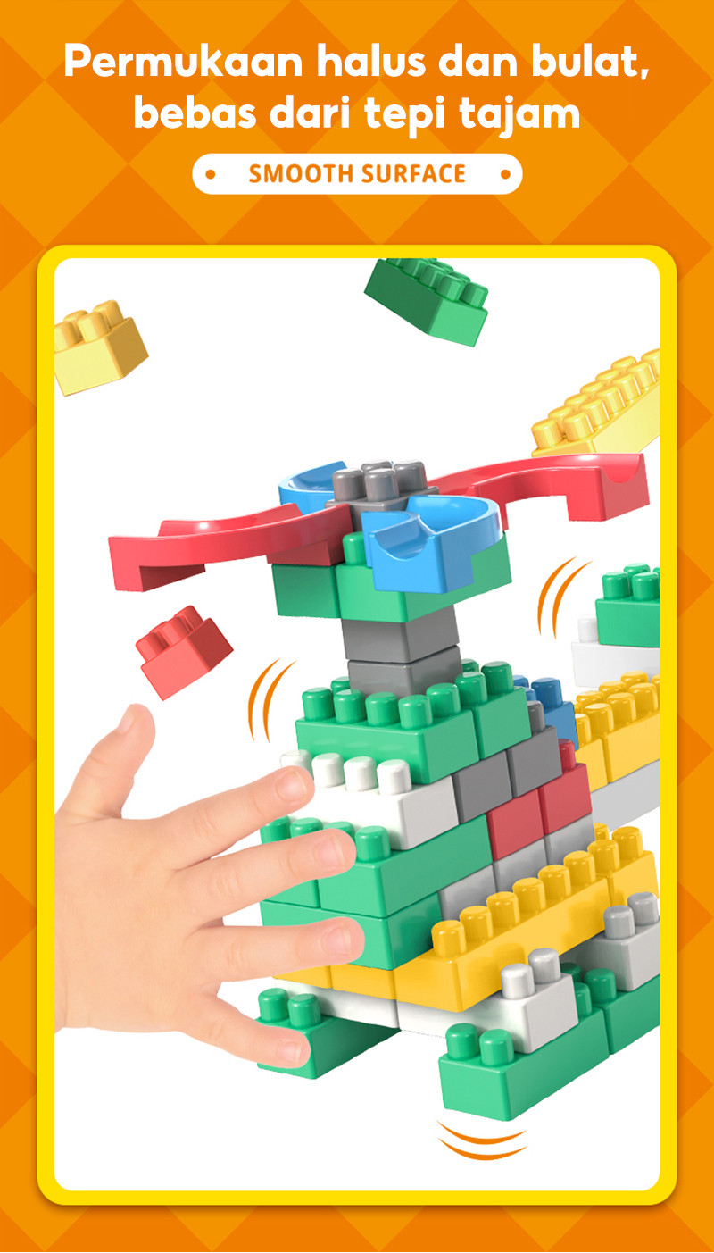 Jual OHSOME Jumbo Nai Long Brick DIY 100 pcs Building Blocks / Block ...