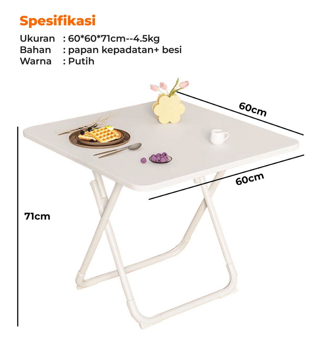 Jual Homedoki Meja Makan Lipat/Meja Makan/Meja Lipat/Meja Makan Serbaguna/Meja Makan Portable ...
