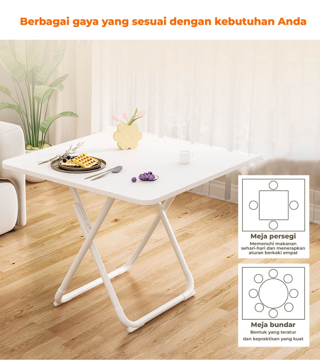 Jual Homedoki Meja Makan Lipat/Meja Makan/Meja Lipat/Meja Makan Serbaguna/Meja Makan Portable ...