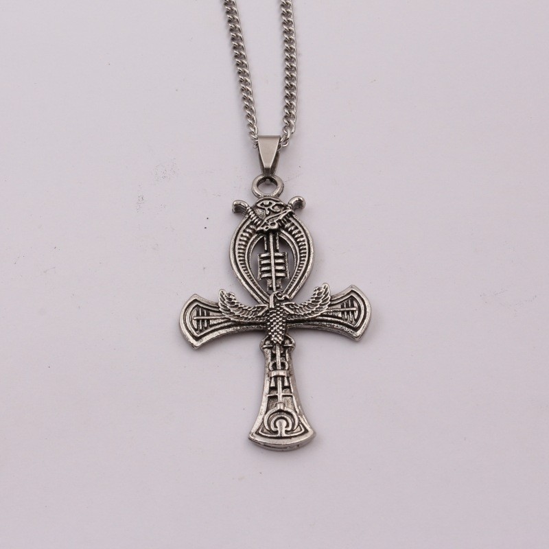 Jual Ceruk retro kreatif Mesir yang dipersonalisasi kalung salib Ankh ...