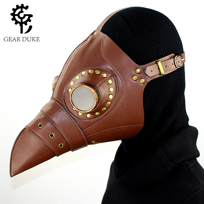 Jual Topeng Cosplay Longevity God Steampunk Plague Doctor Crow Bird ...