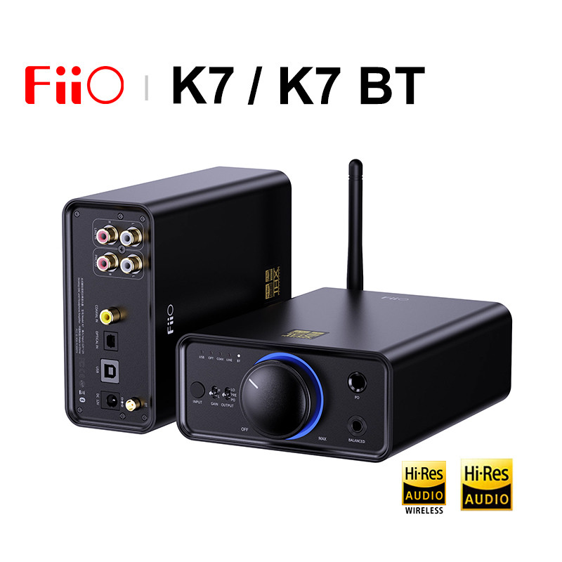 Jual FiiO K7/K7 BT Balanced HiFi Desktop DAC Headphone Amplifier AK4493S*2 XMOS XU208 PCM384kHz ...