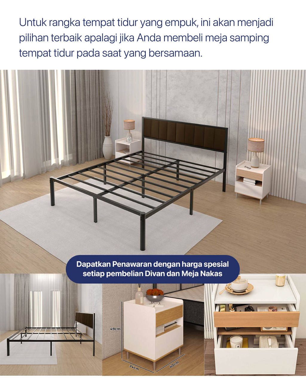 Jual Homedoki Solacebed Series / Dipan Tempat Tidur/ Divan Kasur/ Divan ...