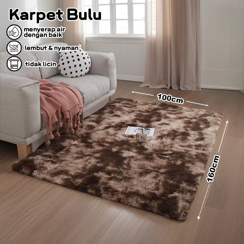 Jual Karpet Kaki 100x160cm Karpet Kamar Tidur | Shopee Indonesia