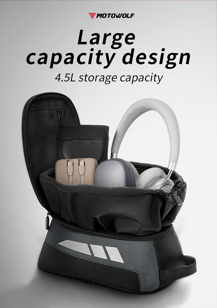 Jual MOTOWOLF Motorcycle Touring Magnetic Tank Bag Luggage Saddle Bags ...