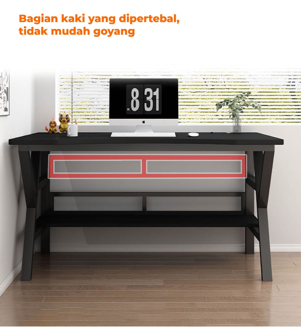 Jual Homedoki Meja Komputer / Meja Kerja / Meja Kantor Minimalis / Meja Belajar / Meja PC ...