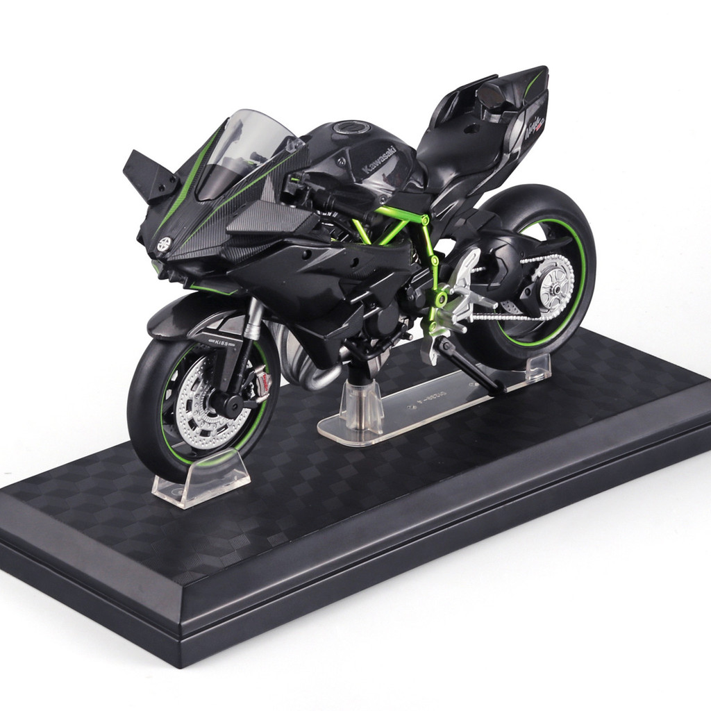 Jual Diecast Model Mobil Mainan Anak CCA asli 1: 12 Kawasaki Ninja H2R Paduan Sepeda Motor Mode ...
