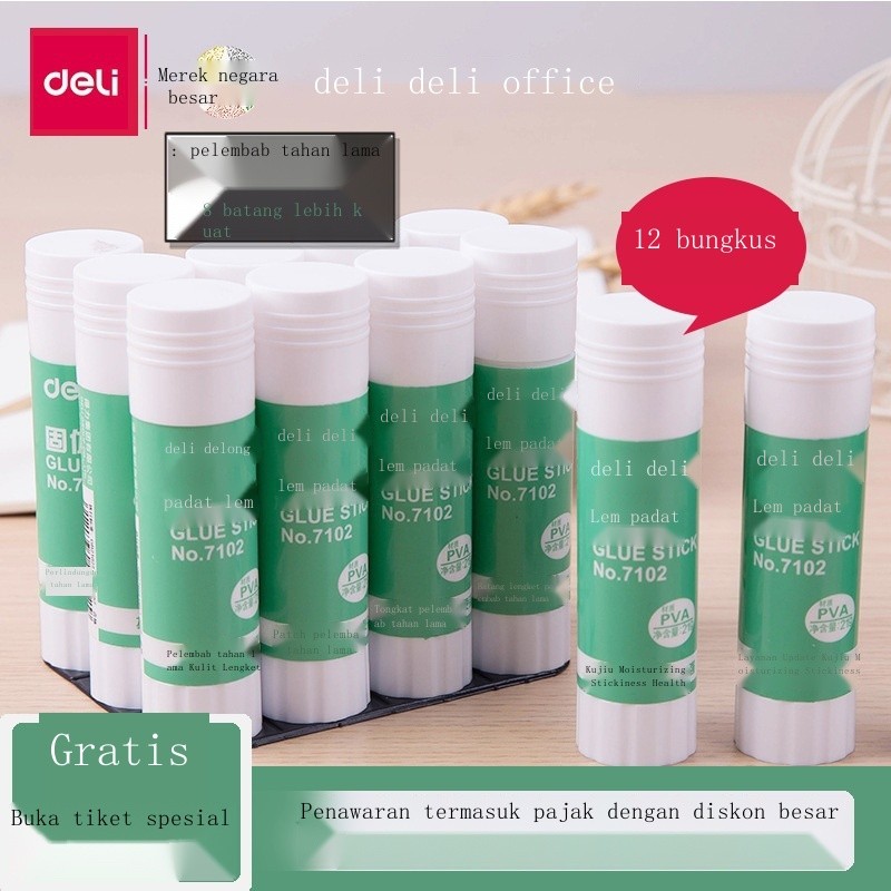 Jual L Lem Padat 9 Gram Lem padat Deli 7101 formula lem padat kecil ...