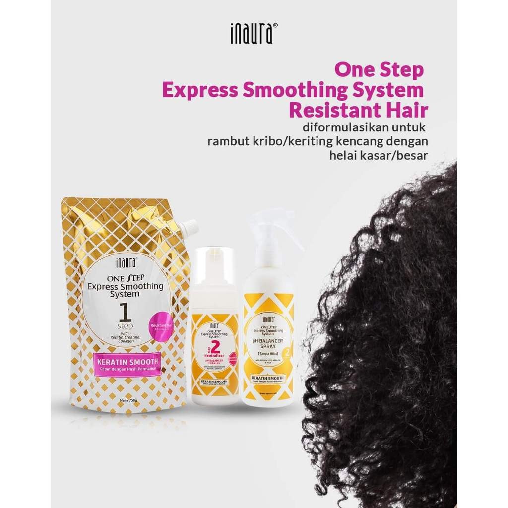 Jual Inaura One Step Express Keratin Smoothing System 750gr | Merah ...