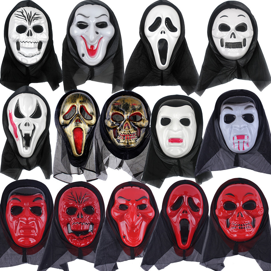 Jual Topeng Cosplay Halloween Ghost Festival Makeup Ball Party Horror ...
