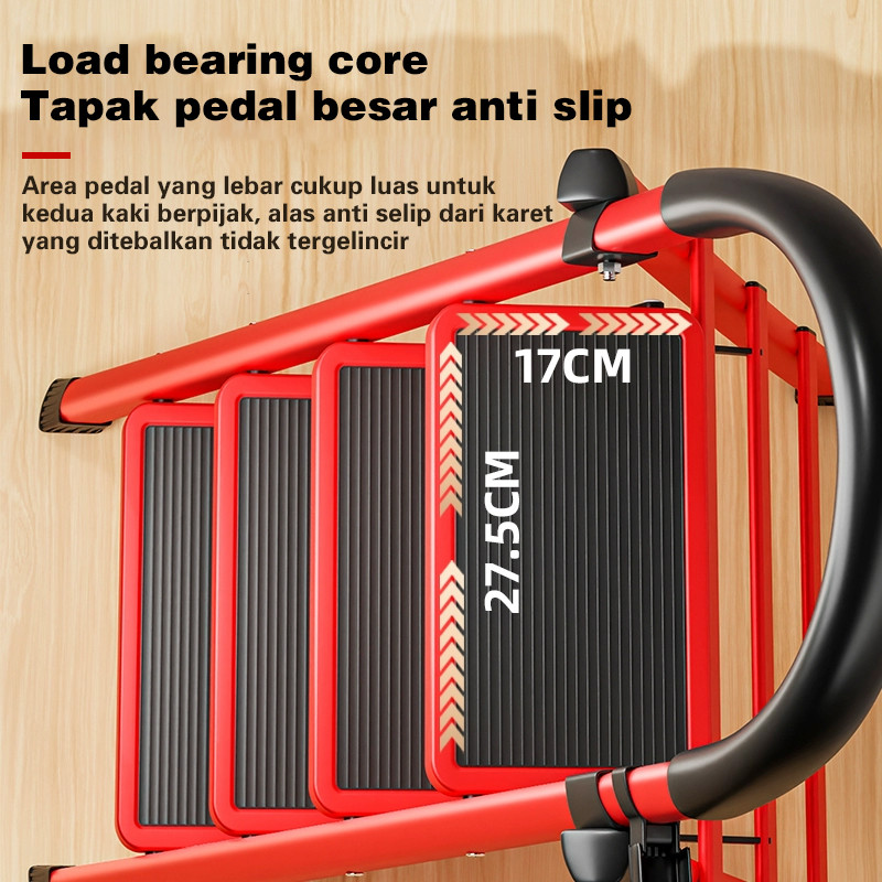 Jual E-TIFE Tangga Rumah Lipat Tangga Besi Lipat 3/4/5/6/7/8 Step ...