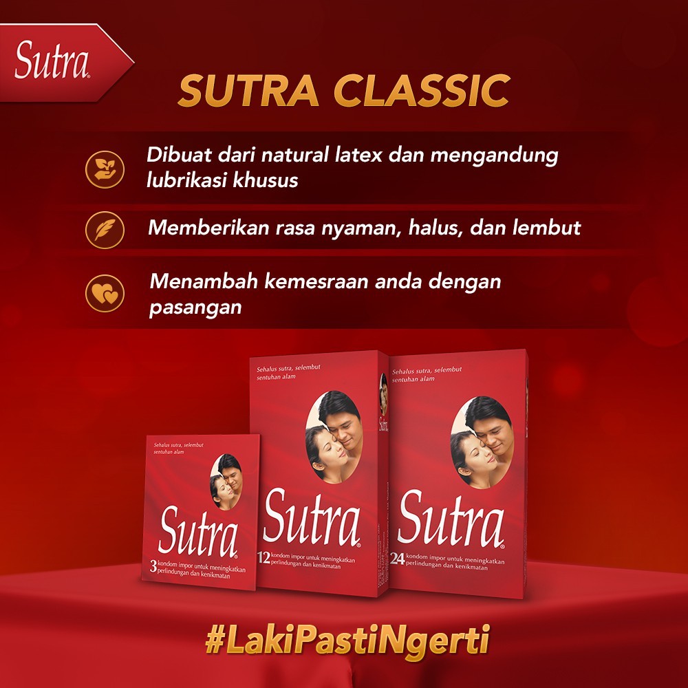 Jual Sutra Classic Kondom Merah - Aman Anti Bocor Standar Internasional ...